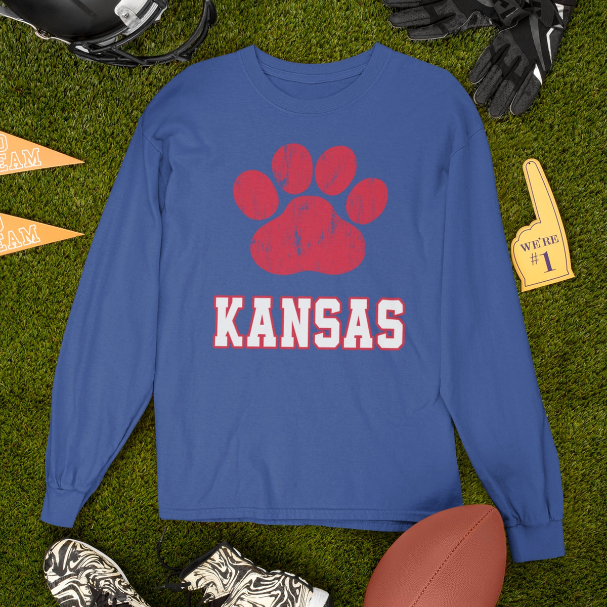 Kansas Paw Long Sleeve | KU FANS | Mission Driven Goods